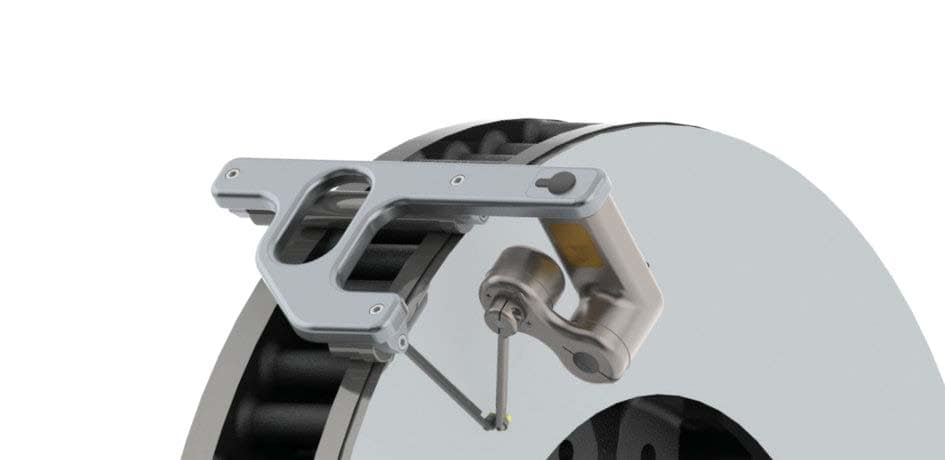 Miniprof Brake for discs integrated into the double-wheel axis ...